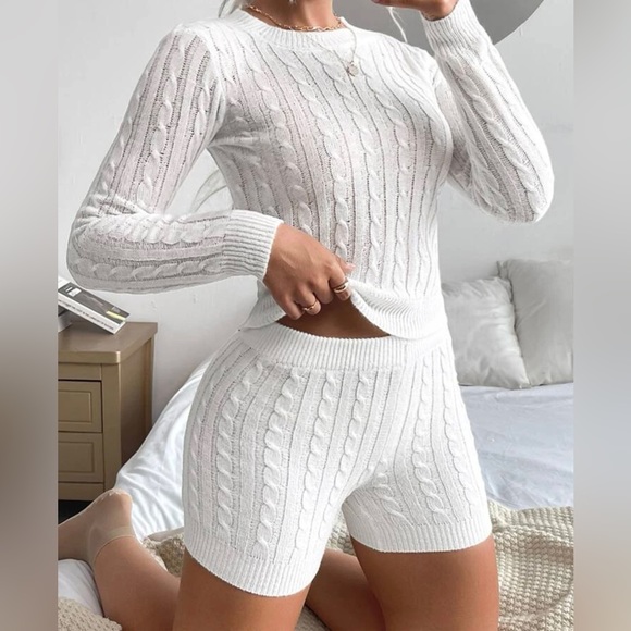 Intimates & Sleepwear | New White Sweater Set | Poshmark
